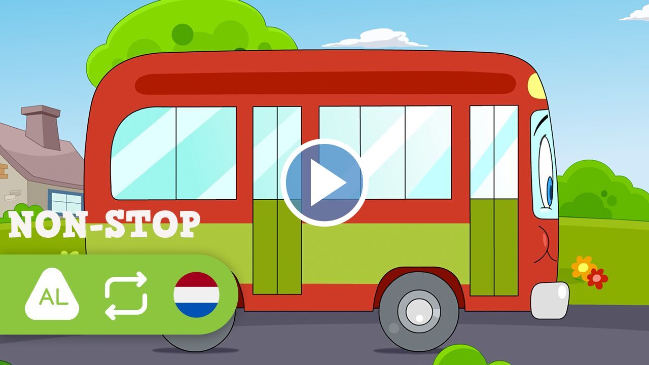 NON STOP De Wielen Van De Bus tekenfilms / MinidiscoTV